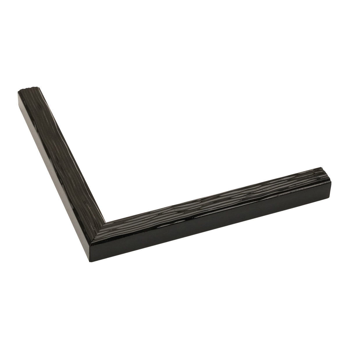 7032 - 5/8" Obsidian Wave Frame | Black Glossy Finish – Florida Frames