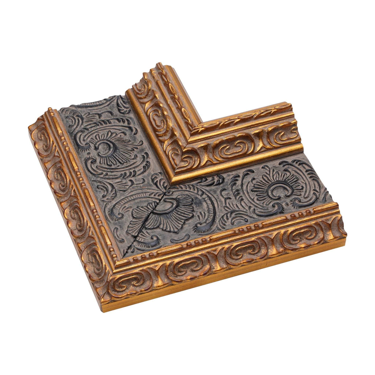 Gold w/Black Ornate Pictures Frames Online | Florida Frames