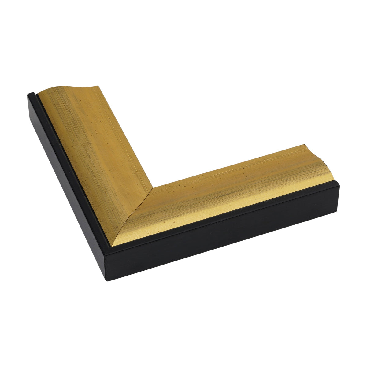 1 15/16" Gold And Black Wooden Curve Frame | Florida Frames