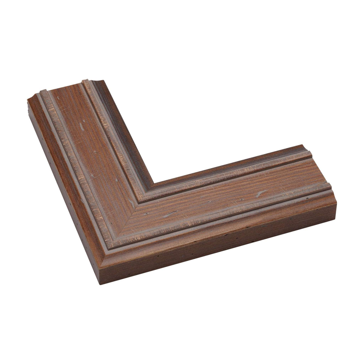 2 1/16" Rustic Light Brown Frame with Gray Wash | Florida Frames